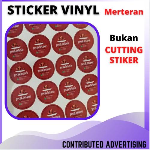 Jual cetak sticker vinyl meteran - Stiker+Laminasi - Kota Tangerang ...