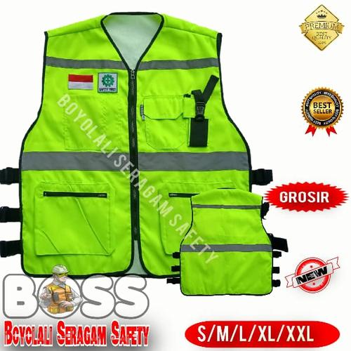 Jual ROMPI SAFETY VEST-ROMPI CUSTOM-ROMPI SAFETY PROYEK - 5L - Kab ...