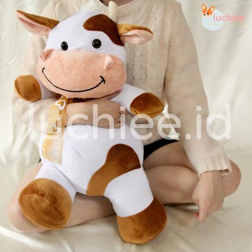 Jual BONEKA KARAKTER BINATANG SAPI COW JUMBO BESAR MAINAN ANAK HADIAH ...
