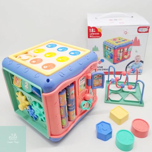 Jual Mainan Edukasi Bayi Musikal 7 in 1 Box Wisdom Hexahedral Baby 668 ...