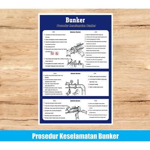 Jual Sticker Poster Imo PROSEDUR KESELAMATAN BUNKER safety sign warning ...