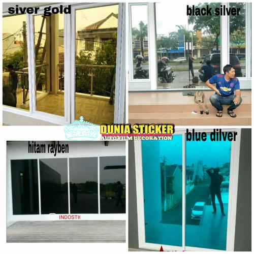 Jual sticker/stiker kaca film oneway warna sticker kaca gedung/ruko ...