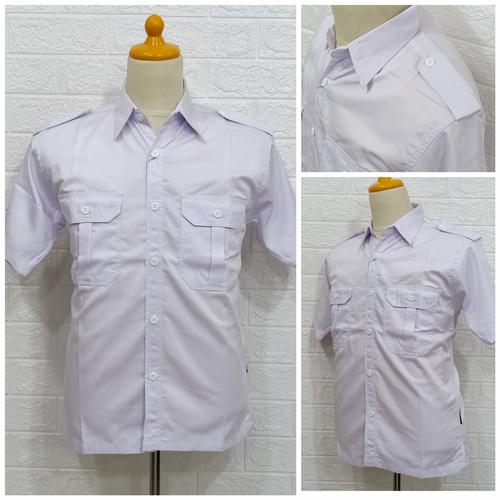 Jual Kemeja Seragam PDH PDL ASN Putih Hitam Kantong Dua Lengan Pendek ...