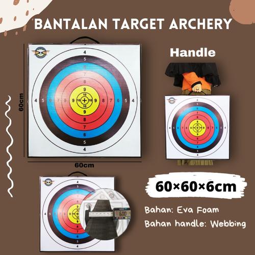 Jual Bantalan Target Panah 60x60x6cm Busa Sasaran Spon Eva foam Padat ...