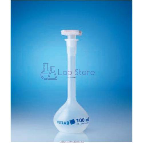 Jual Volumetric Flask Labu Ukur Labu Takar Plastik PP 100 ml Vitlab 673941 - Jakarta Utara - Lab ...
