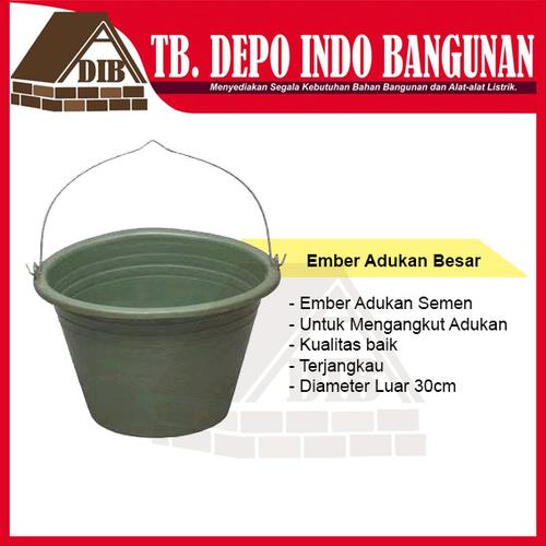 Jual EMBER ADUKAN HIJAU COR SEMEN JUMBO BESAR - Kota Bekasi - Depo Indo Bangunan | Tokopedia
