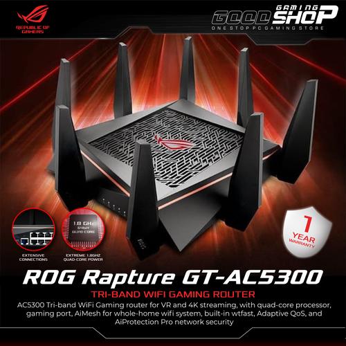 Jual ROG Rapture GT-AC5300 / GTAC5300 - Gaming Router - Jakarta Pusat ...