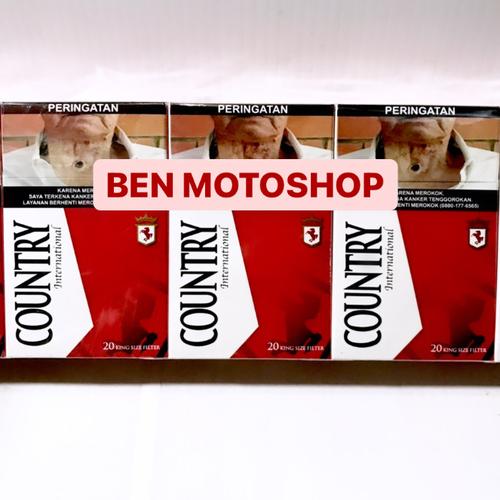 Jual Rokok COUNTRY INTERNATIONAL MERAH 20 BATANG King Size Filter Red ...