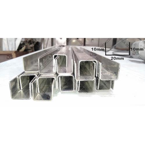 Jual Profil U Stainless 201/ tebal 0,8 HL 10x20x10 mm panjang 2440 mm ...