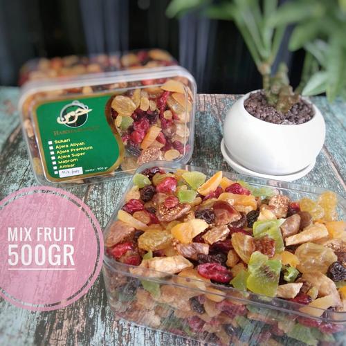 Jual Mix Fruit Nutty Fruity 500gr Buah kering dan aneka kacang snack ...
