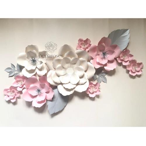 Jual Backdrop Bunga Kertas Dekorasi - Paper Flower Backdrop Set C ...