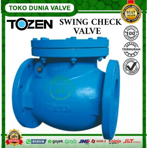 Jual TOZEN SWING CHECK VALVE CAST IRON DN80 JIS 10K/16K/PN16 HARGA ...