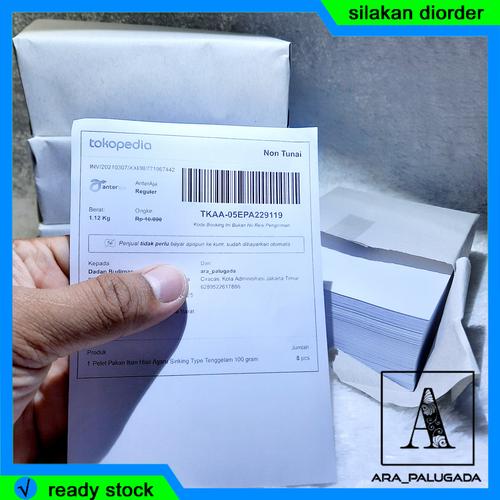 Jual Kertas HVS Ukuran A6 Label Resi polos PROMO per rim - Jakarta ...