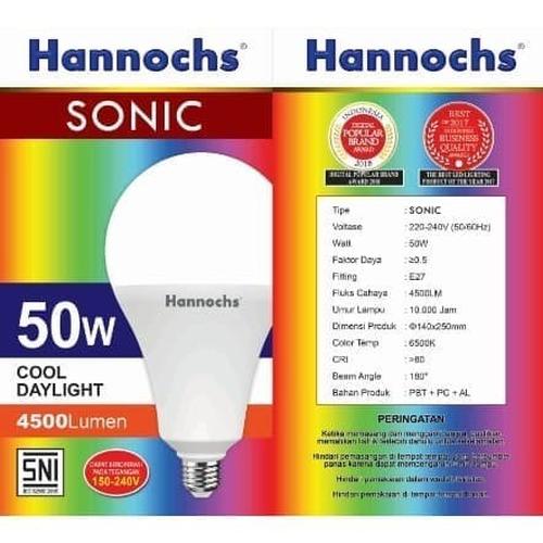 Jual Hannochs SONIC LED Bulb 50 Watt - Bola Lampu Bohlam LED 50 Watt ...
