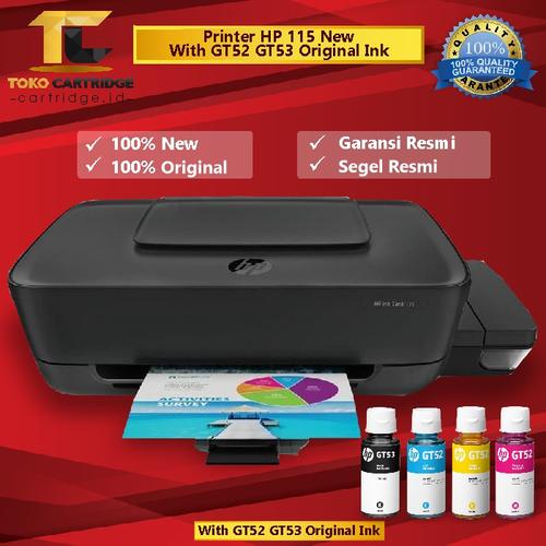 Jual Printer Ink Tank HP 115 New Original 2LB19A Infus Inktank A4 GT51 ...