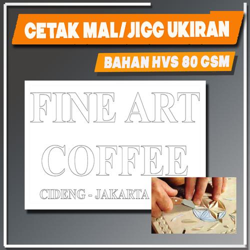 Jual Print Cetak Mal Jig Untuk Ukiran Logo Huruf Timbul Bahan HVS - A2 ...