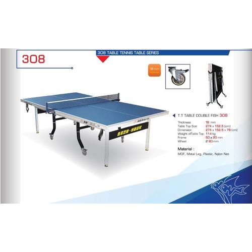 Jual Meja Pingpong/Tenis Meja Double Fish Doublefish 308 ORIGINAL ...