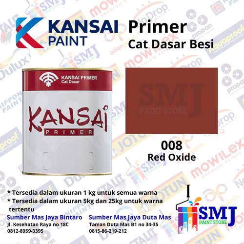 Jual Cat Dasar anti karat Meni Besi Kansai RED OXIDE 008 1kg - Jakarta ...