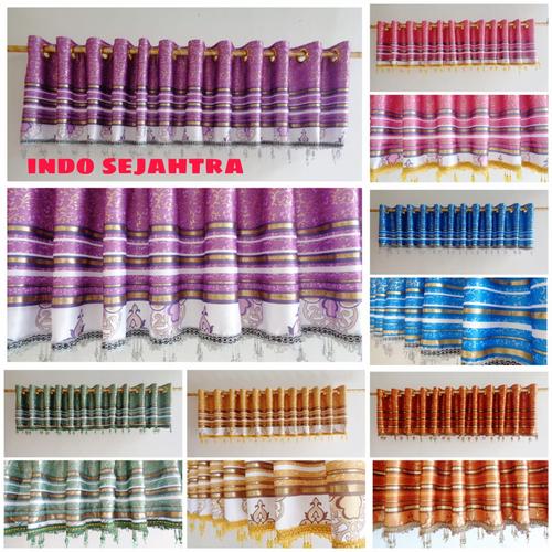 Jual Gorden poni Atas pintu blakout import pink hijau biru minimalis ...