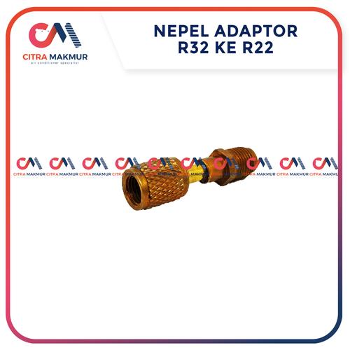 Jual Adaptor Nepel R410 R22 Konektor Connector Freon Refrigrant R 32 R ...