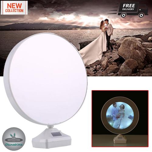 Jual Magic Mirror Kaca Cermin Make Up Meja dengan Foto Frame With LED ...