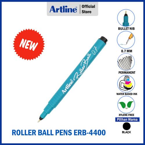 Jual PULPEN ARTLINE ROLLER BALL NIP PERMANENT PEN ERB-4400 - Hitam ...