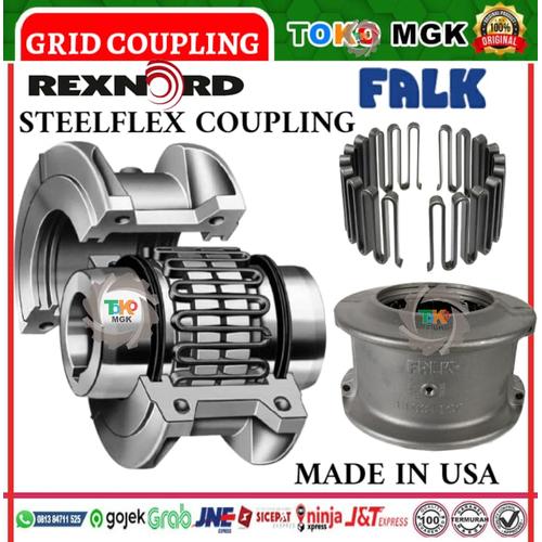 Jual REXNORD FALK GRID COUPLING TYPE 1070T10 /T20.MAX BORE 2.500 inchi ...