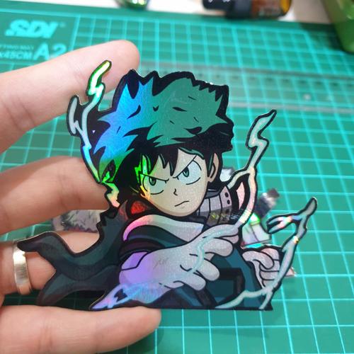 Jual Sticker Hologram Anime - Besar - PSH515 - Hero Academia - Midoriya ...
