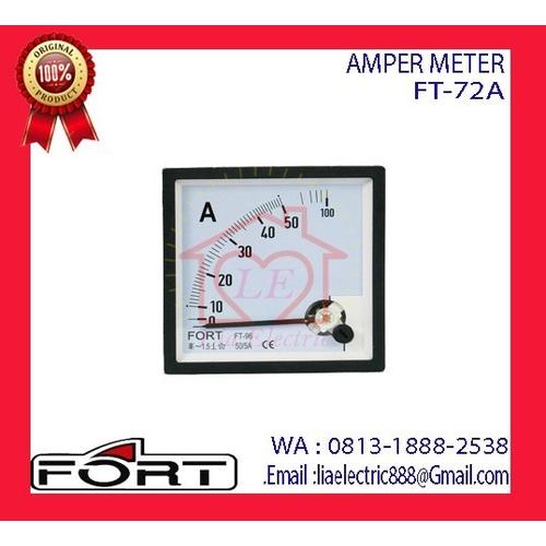 Jual Ampere meter FORT / FT-72A / 0 - 75A/150A / VIA CT /5A CLASS 1.5 ...