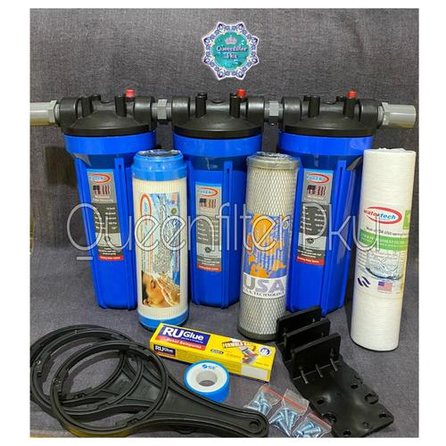 Jual Paket EKO 3 Biru - Saringan / Filter Air Siap Pakai 3 Housing ...