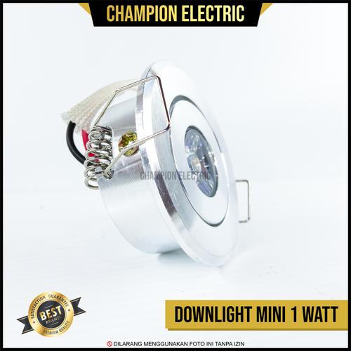Jual Lampu LED Downlight Mini 1W 1Watt 1Mata - 1W 1 Mata Crome ...