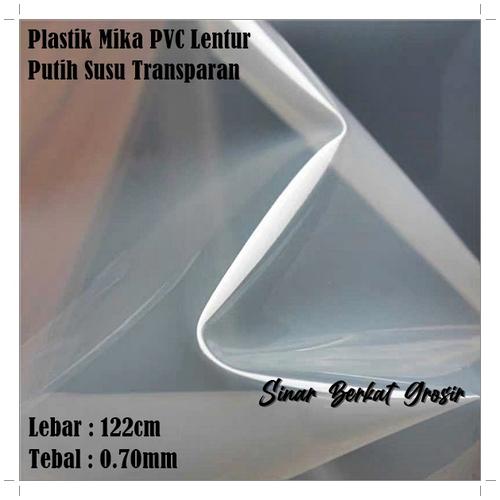 Jual Plastik Mika Lentur Putih Susu PVC Flexible Tebal 0.70mm Lebar 122cm - 0.50mm - Jakarta ...