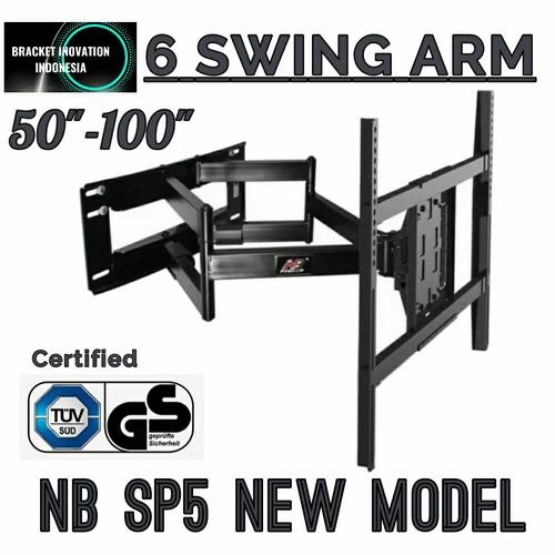 Jual Bracket Tv 60 65 70 75 80 82 90 100 inch North Bayou Sixth Swing ...