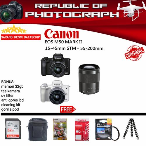 Jual CANON EOS M50 MARK II KIT 15-45MM IS STM+EF-M 55-200MM CANON ...