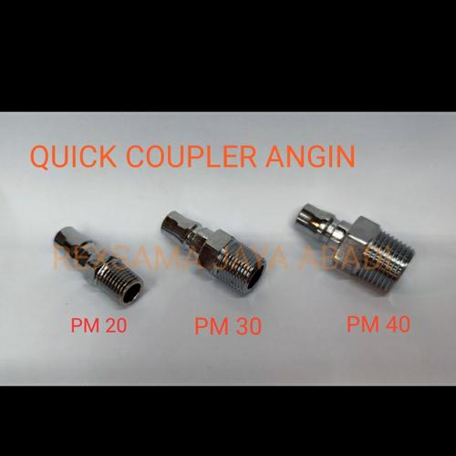 Jual QUICK COUPLER ANGIN PM 20, PM 30, PM 40 / DRAT LUAR 1/4 , 3/8 , 1/ ...