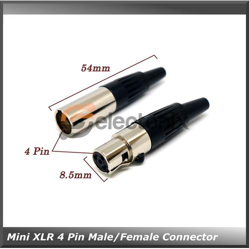 Jual Konektor Mini XLR 4 Pin Male / Female - Male - Jakarta Utara ...