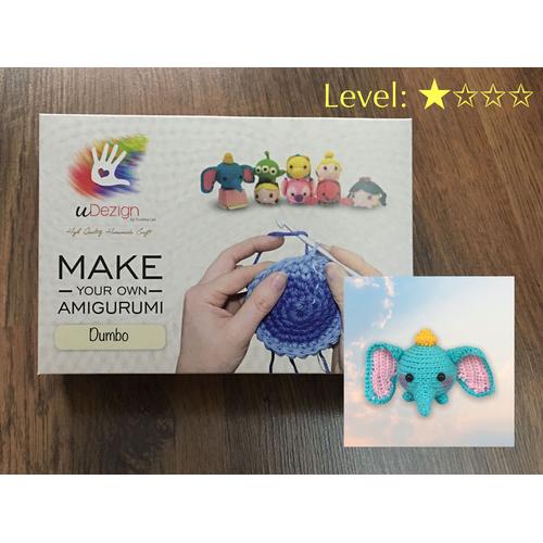Jual DIY Kit untuk amigurumi (boneka rajut) Tsum tsum Dumbo - + alat ...