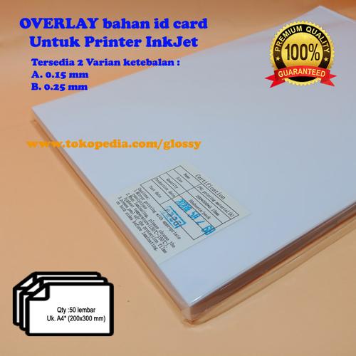 Jual BAHAN PVC ID CARD 50 lembar - Overlay - Jakarta Pusat - GLOSSY ...