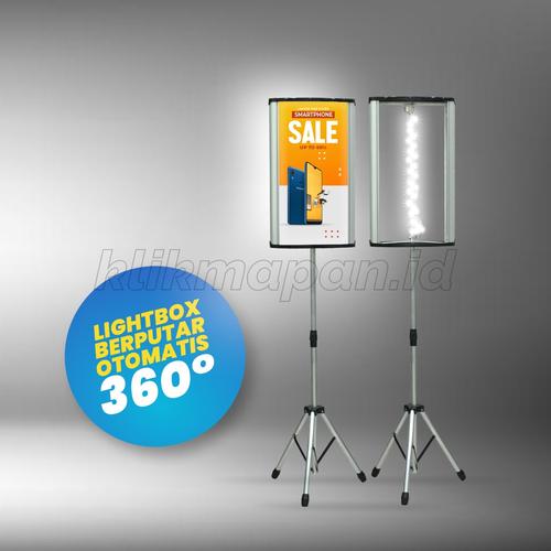 Jual Tripod Rotary Light Box Stand Banner 2 Sisi - Kota Makassar ...