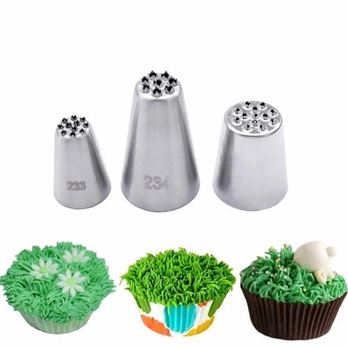 Jual spuit dekorasi kue 1 set( 3 pcs) motif rumput - Jakarta Utara ...