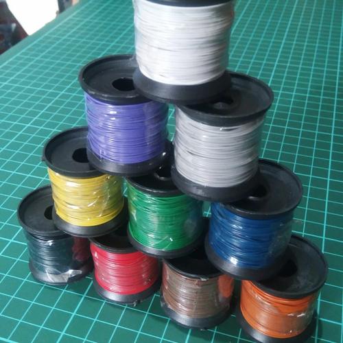 Jual wire wrapping kawat kabel jumper jamper 1 gulung awg30 isi tunggal ...