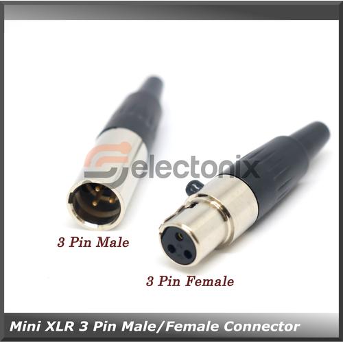 Jual Konektor Mini XLR 3 Pin Male / Female - Male - Jakarta Utara ...
