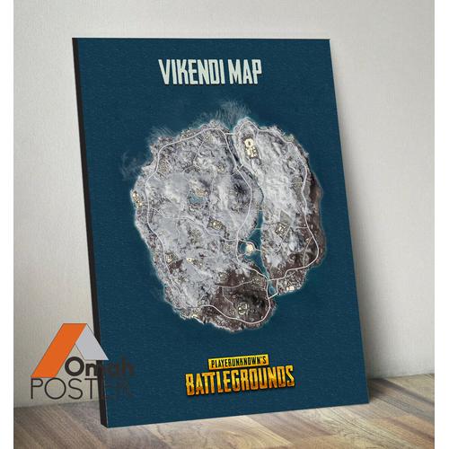 Jual Hiasan Dinding - Poster Kayu - Poster MAP VIKENDI PUBG - Kab ...
