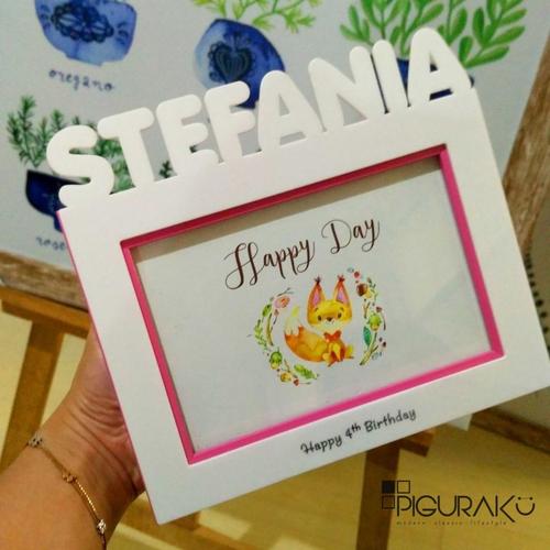 Jual Bingkai 4R 10x15 Cm -Bingkai Custom Nama 4R 10x15 Cm -Pigura ...