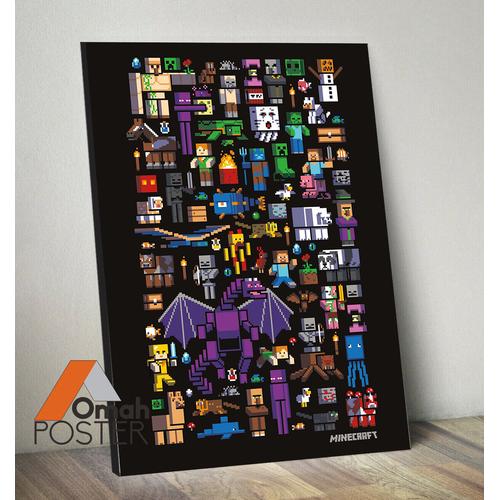 Jual Hiasan Dinding - Poster Kayu - Poster Game MINECRAFT MOBBERY - Kab ...