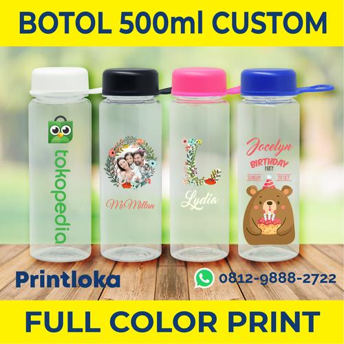 Jual Botol Minum Plastik Custom Print Souvenir Murah 1sisi P501 Hadiah ...