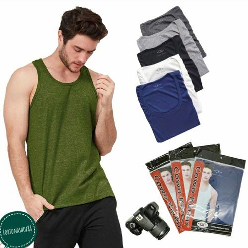 Jual Kaos Singlet Pria Premium Tank Top Pria - Kaos Dalam Pria KEREN ...