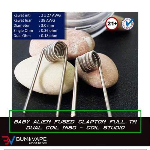 Jual BABY ALIEN TM FUSED CLAPTON TWISTED MESSES COIL NI80 BY COIL ...