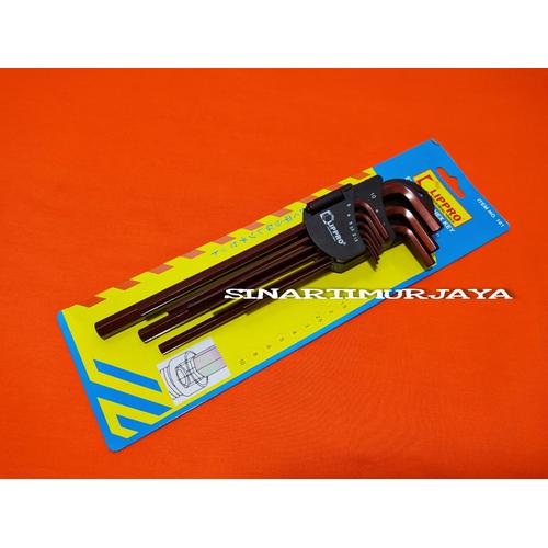 Jual LIPPRO KUNCI L SET BALLPOINT 9 PCS BALL POINT HEX KEY LIPRO 9PCS ...