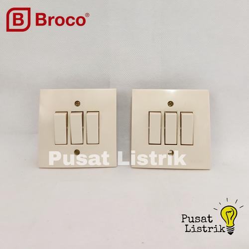 Jual IB Saklar Triple Switch 6613 New Gee Broco Triple Switch Inbow ...